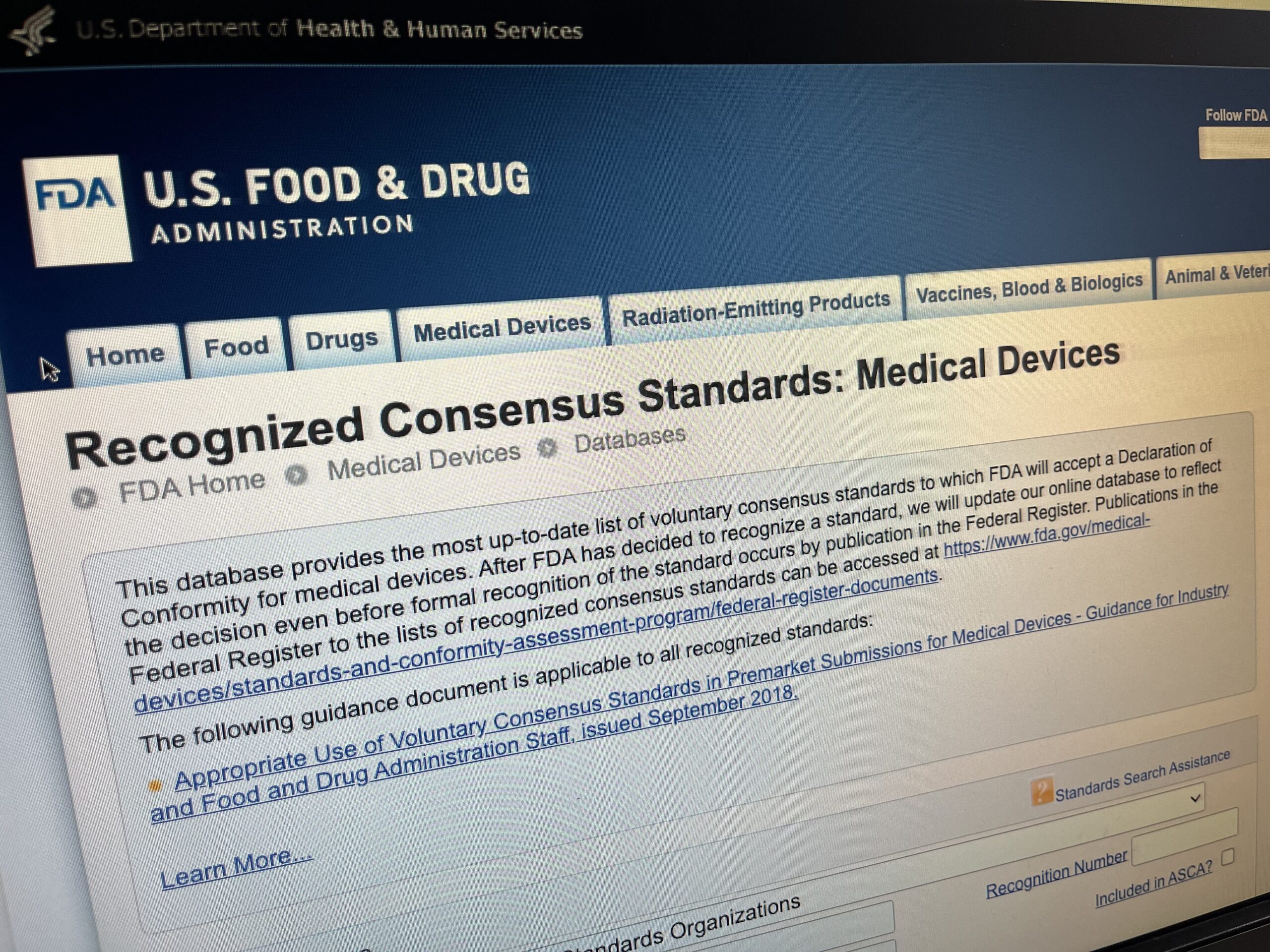 FDA Recognizes Updated AAMI Sterilization Guidance